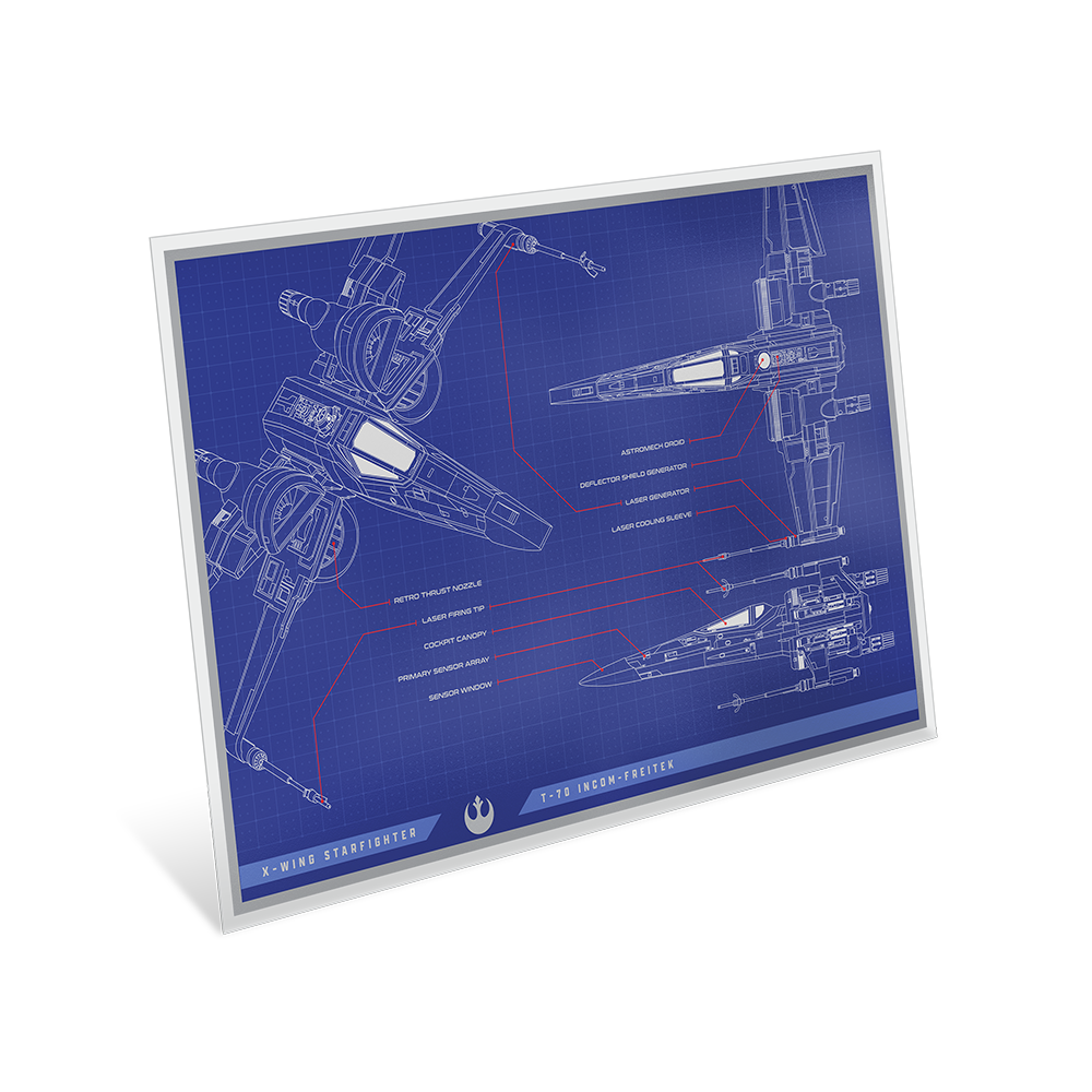 Buy Star Wars™ X-Wing T-70™ Blueprint by Star Wars online - Agoro